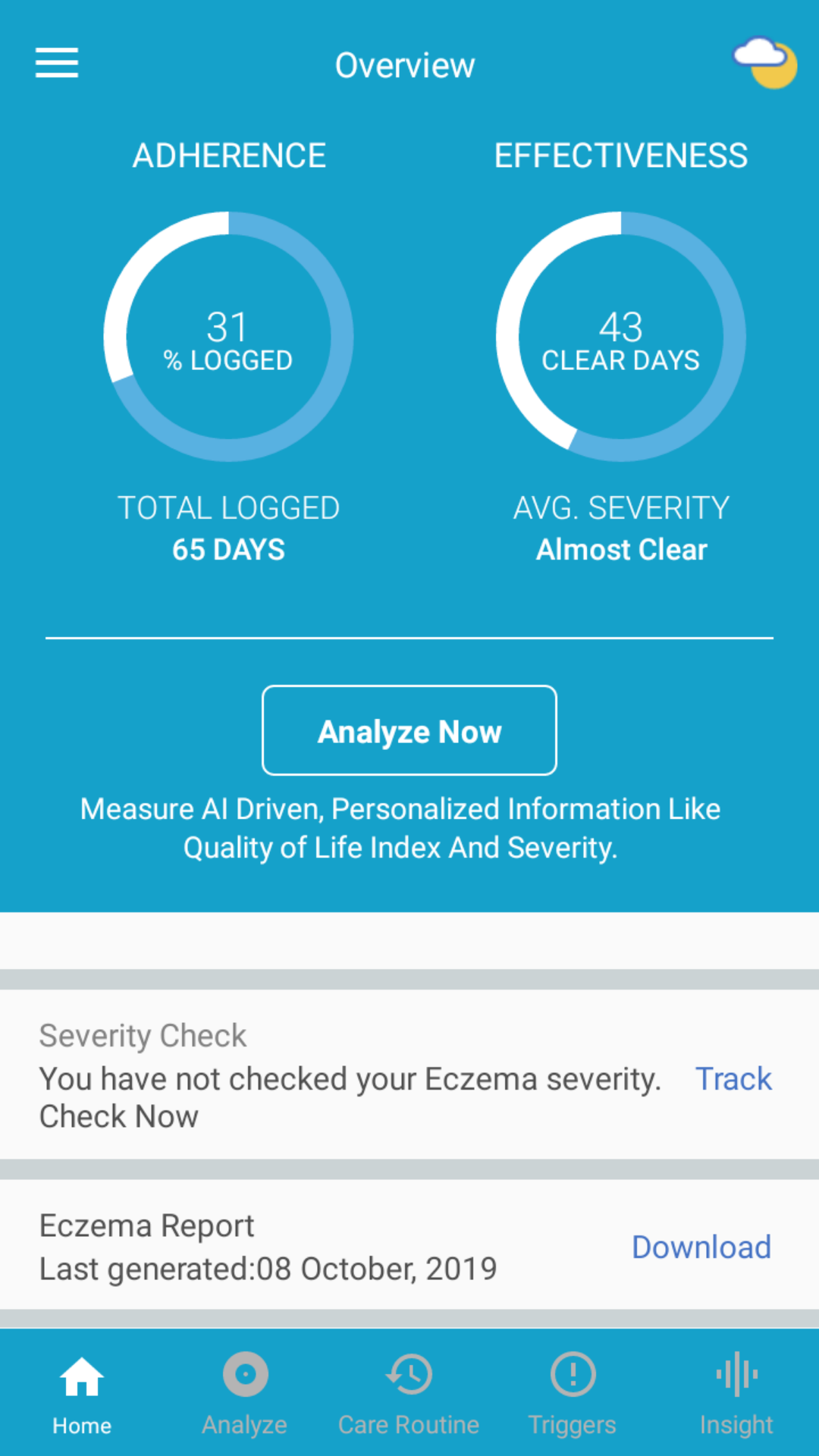 Eczema App, Eczema signs and symptoms, Eczema skin infection